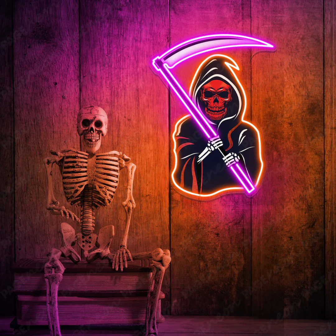 Death Halloween Neon Sign for Spooky Wall Decor | LedNeons