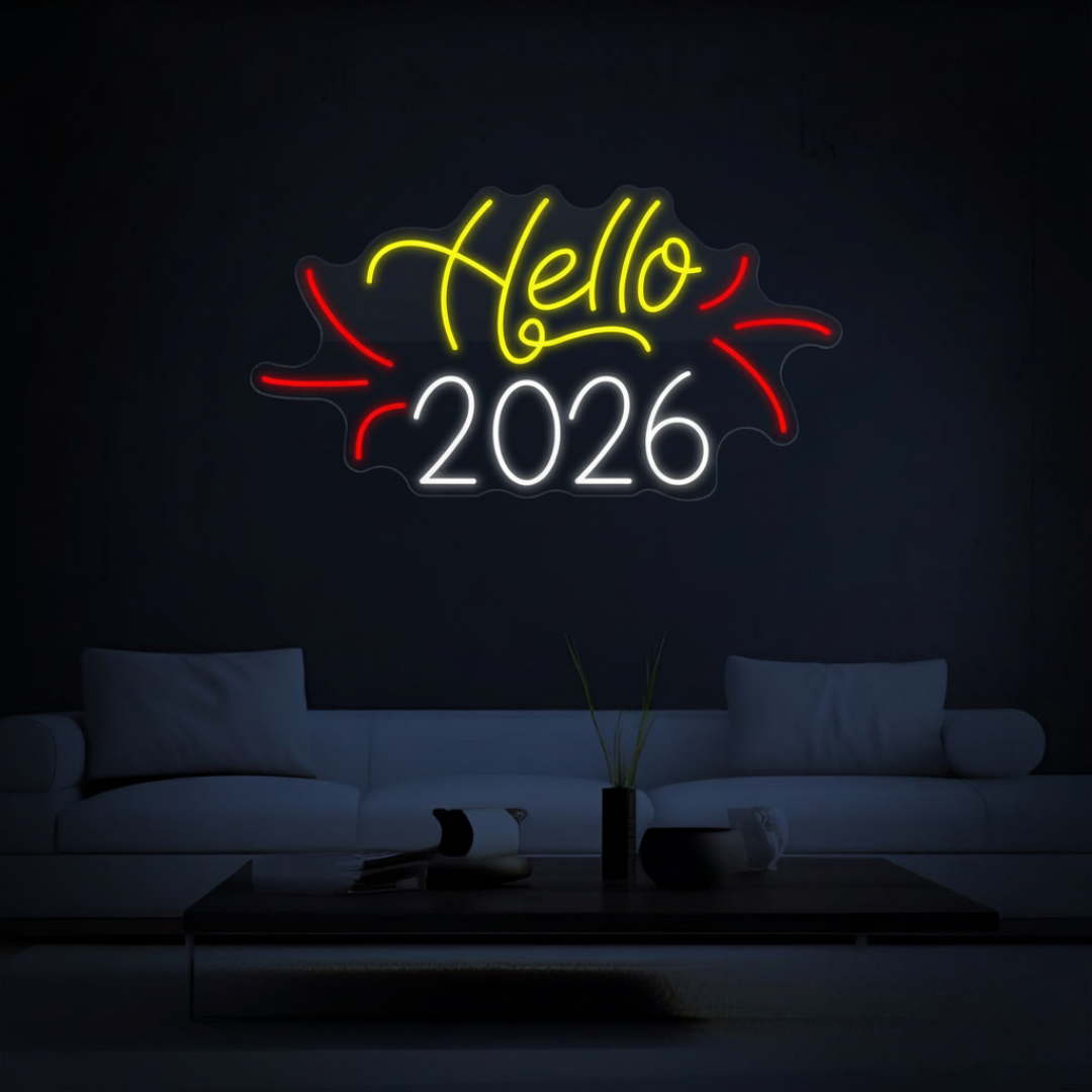 Hello 2026 LED Neon sign | Party Décor | LEDNeons – LedNeons